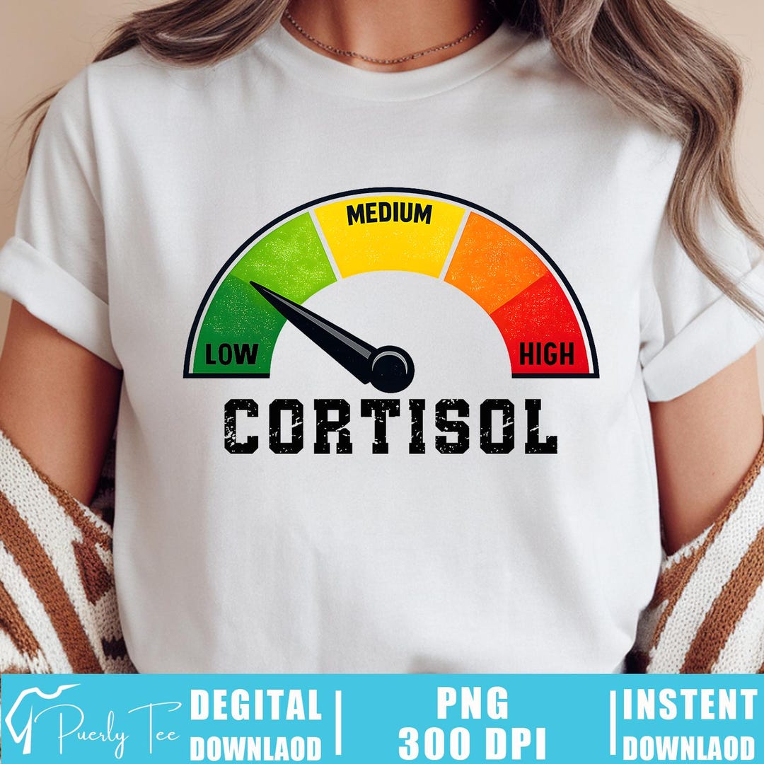 Low Cortisol Levels V Meme Funny Stress Humor PNG, Mental Health Joke ...