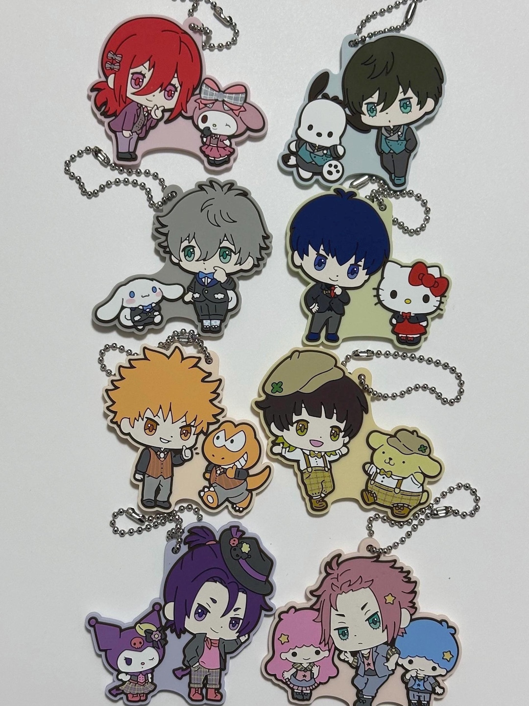 Blue Lock Sanrio Characters Collaboration Rubber Mascot Keychain Anime ...