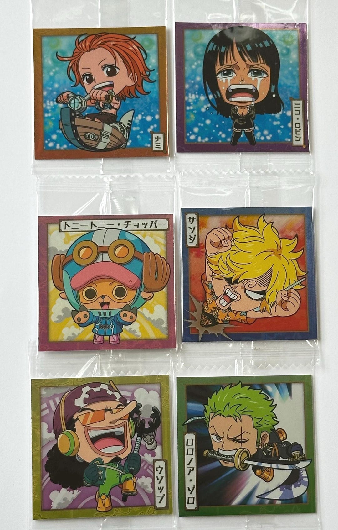 One Piece 25th Anniversary Premium Stickers Nami Nico Robin Sanji ...