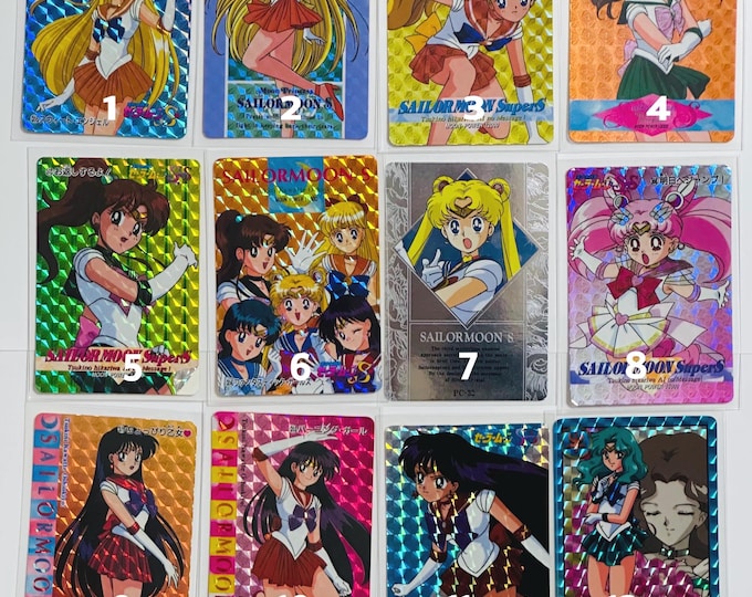 Sailor Moon Cards 90s Official Authentic Original Rare Vintage Trading ...