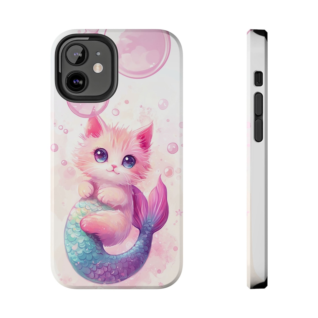Cat With a Mermaid Tail Tough Phone Cases Cute Phone Case iPhone ...