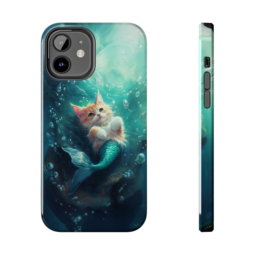 A Cat With Mermaid Tail Tough Phone Cases | Cute Phone Case | iPhone ...