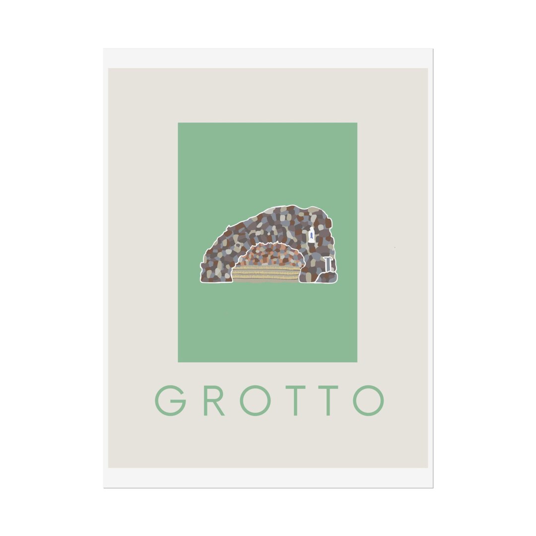 Rolled Posters, University of Notre Dame Grotto Poster, Wall Art Set of ...