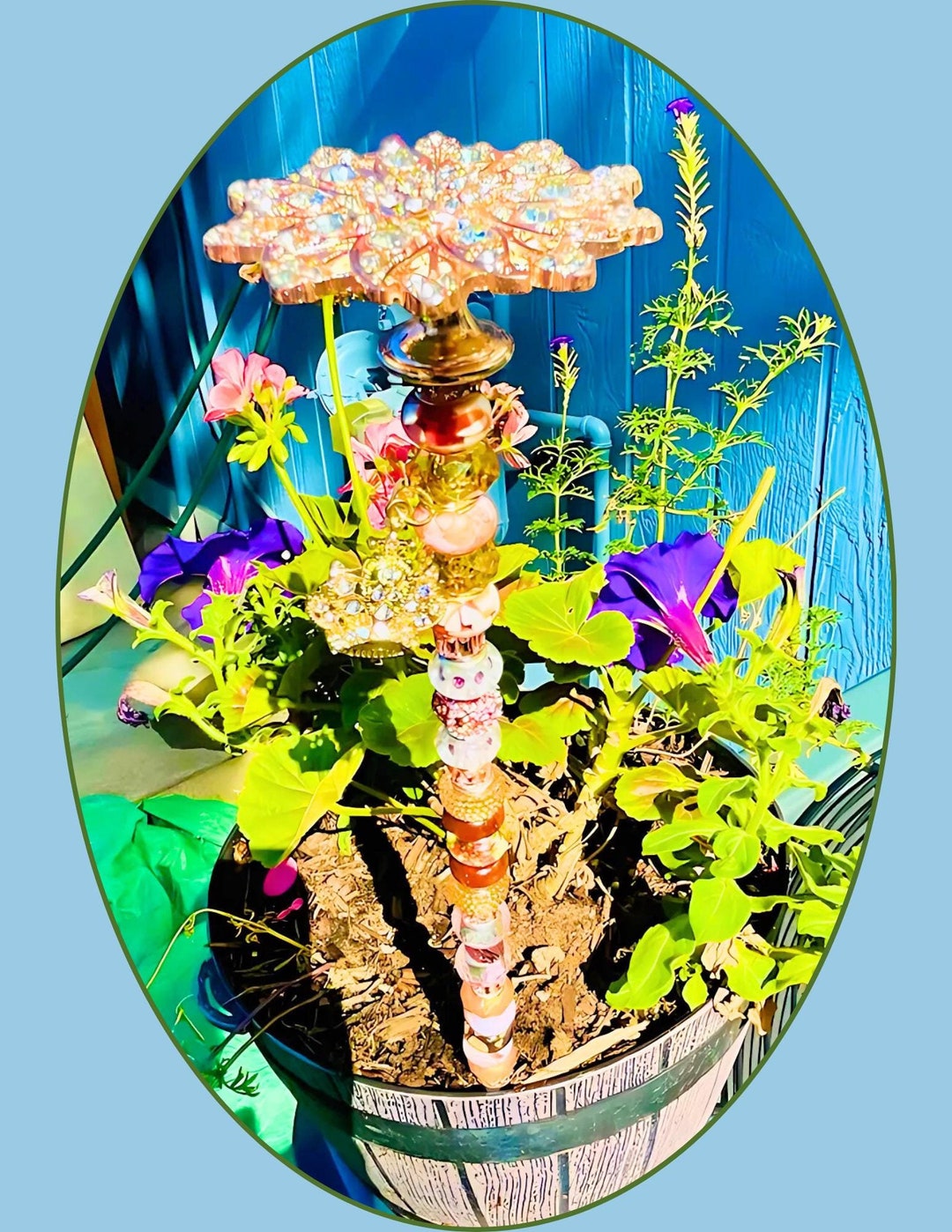 Rose Gold Plant Stake - Etsy