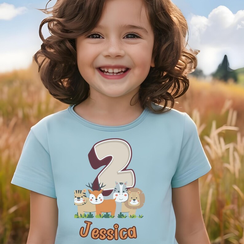 T-shirt Birthday Shirt Personalized Birthday Child,number Shirt With ...
