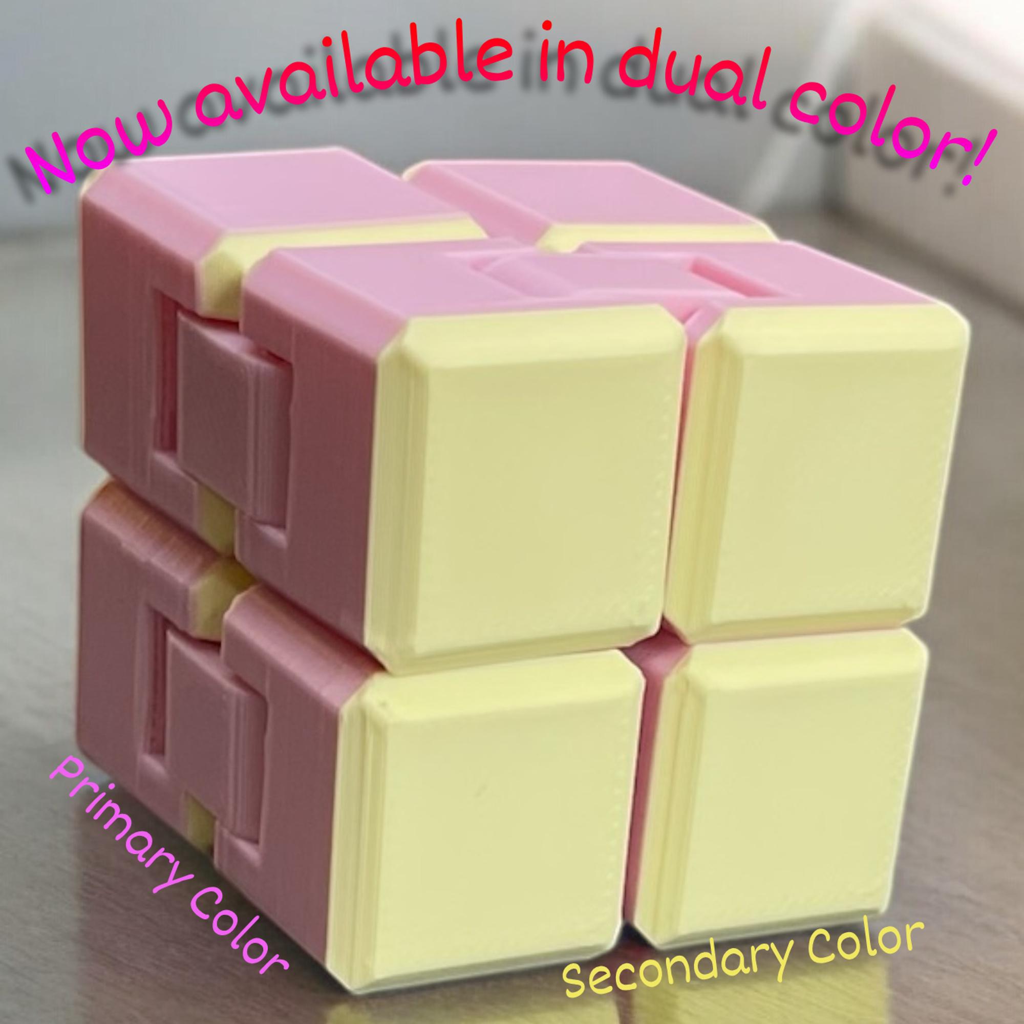 Infinity Cube Fidget Toy Colorful and Customizable Stress Reliever ...