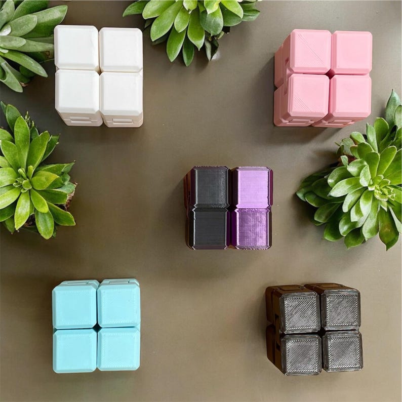Infinity Cube Fidget Toy Colorful and Customizable Stress Reliever ...