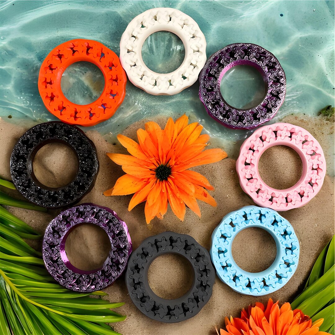4 Pack Planetary Gear Ring Fidget Toy Colorful and Customizable 3D ...