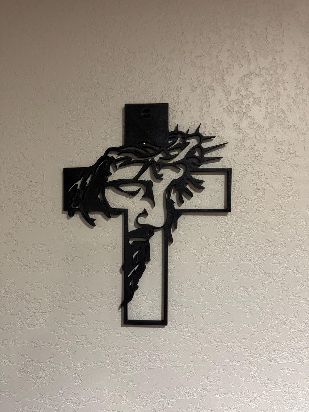 Jesus Cross Wall Art Christian Home Decor Religious Wall Hanging Black ...