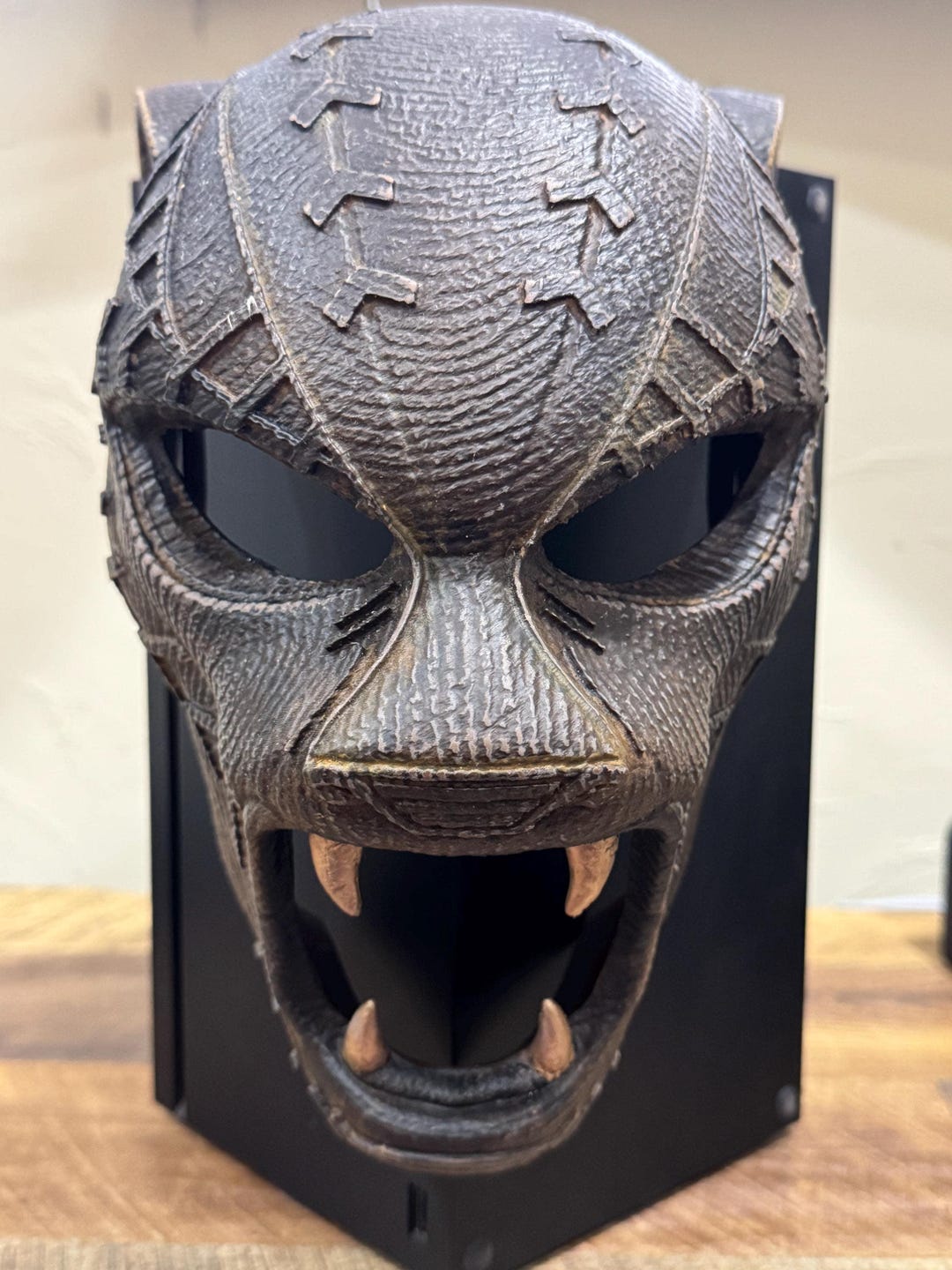 Black Panther Mask, Hand-painted Wakanda Cosplay Helmet, Marvel Movie ...