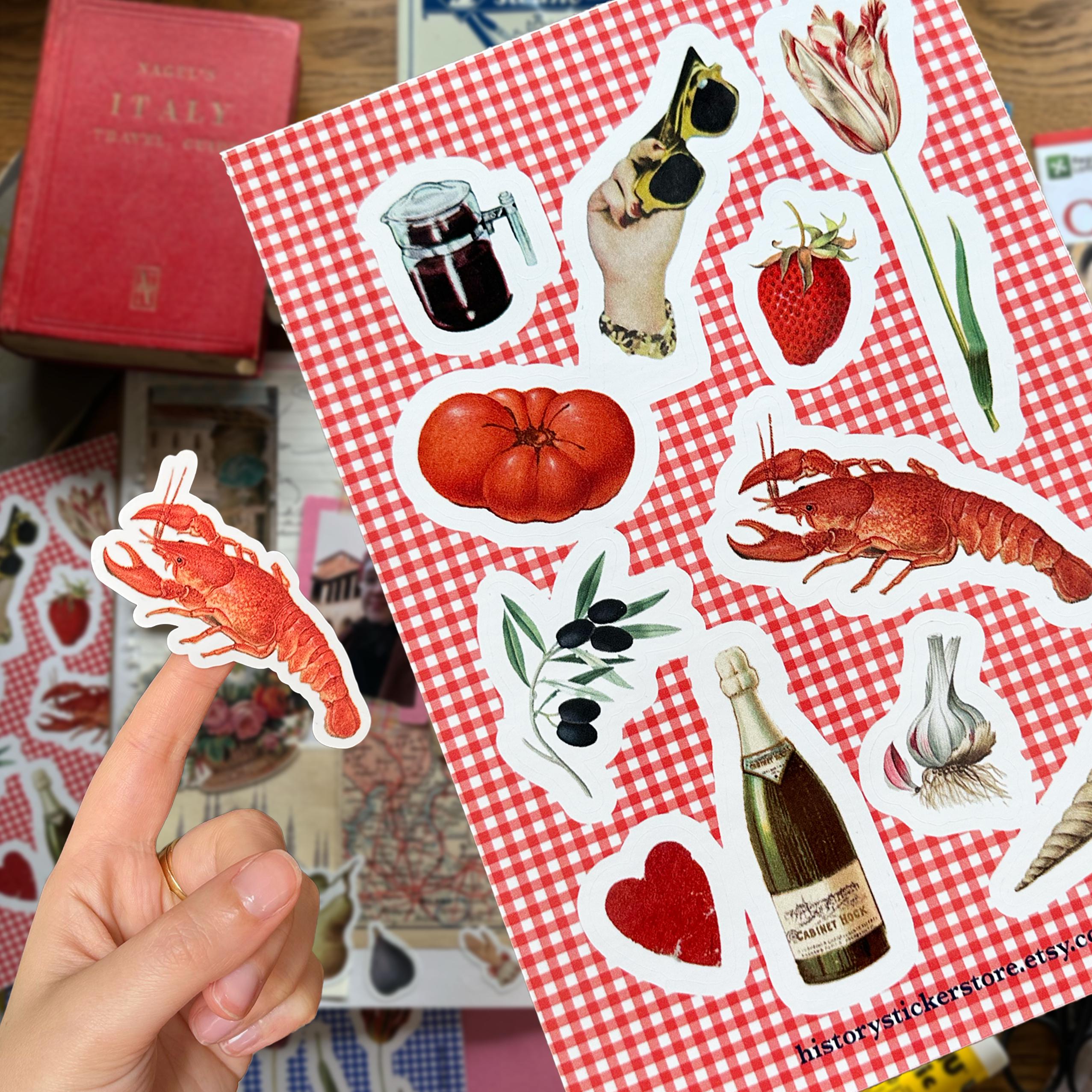 Tomato Girl Aesthetic Sticker Sheet - Etsy