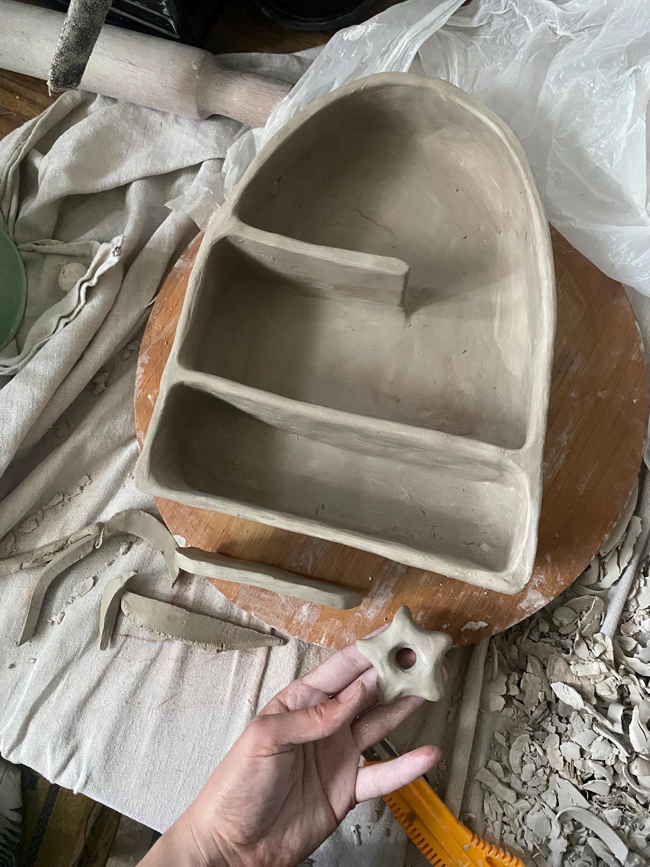 Handmade Ceramic Wall Hanging Shelf Altar - Unique Boho Home Decor - Etsy