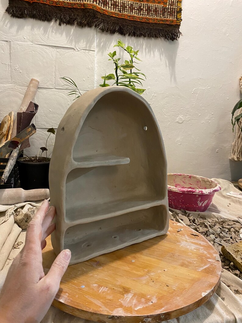 Handmade Ceramic Wall Hanging Shelf Altar - Unique Boho Home Decor - Etsy