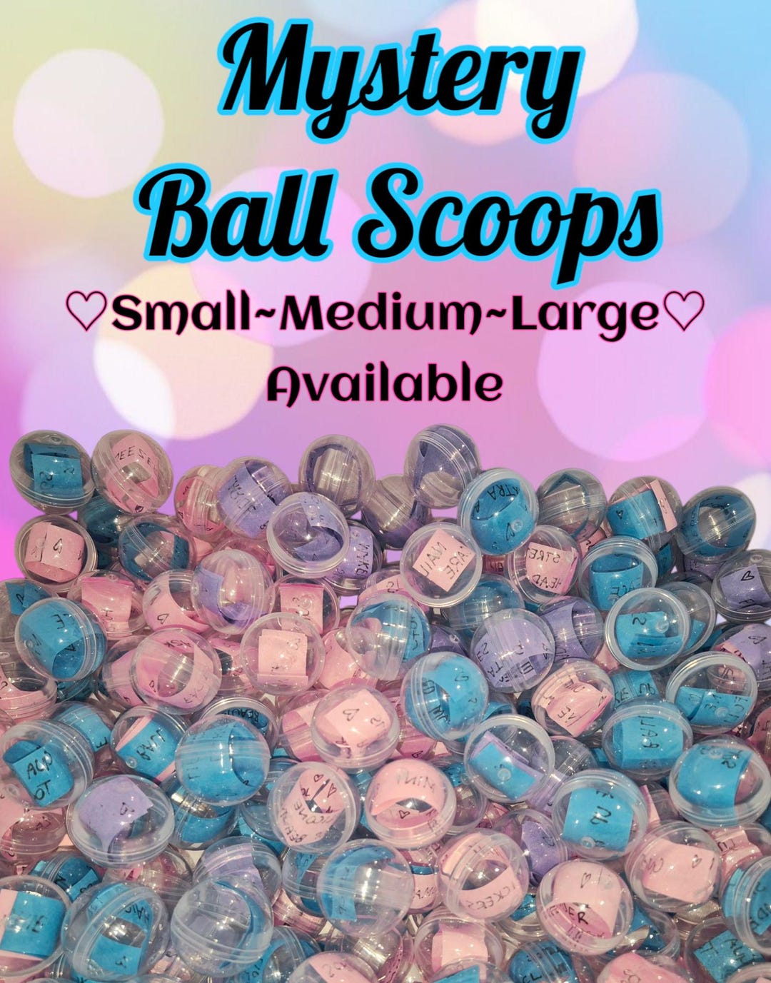 MYSTERY BALL SCOOPS - Etsy New Zealand