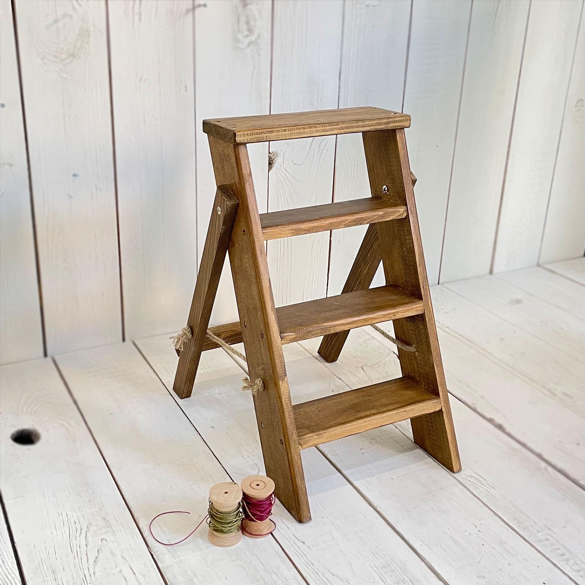 Rustic Wooden Ladder Prop for Baby & Toddler Photography – Walnut First ...