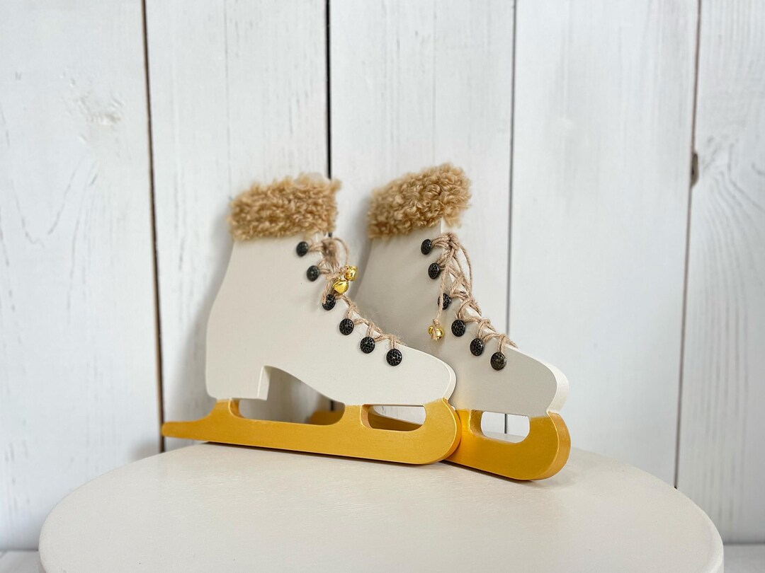 Wooden Ice Skating Photo Props, Fireplace Decoration, Baby Photo Props ...