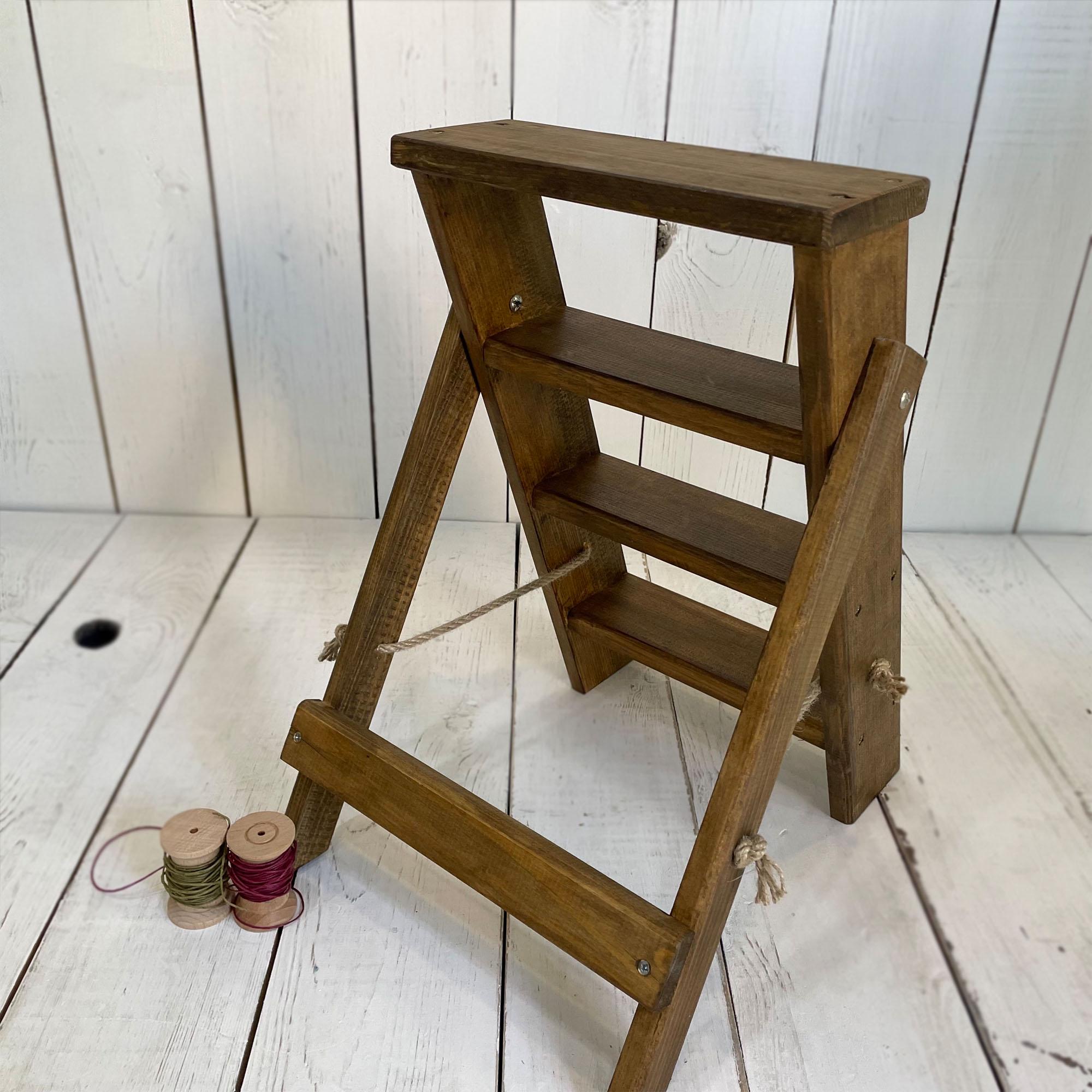 Rustic Wooden Ladder Prop for Baby & Toddler Photography – Walnut First ...