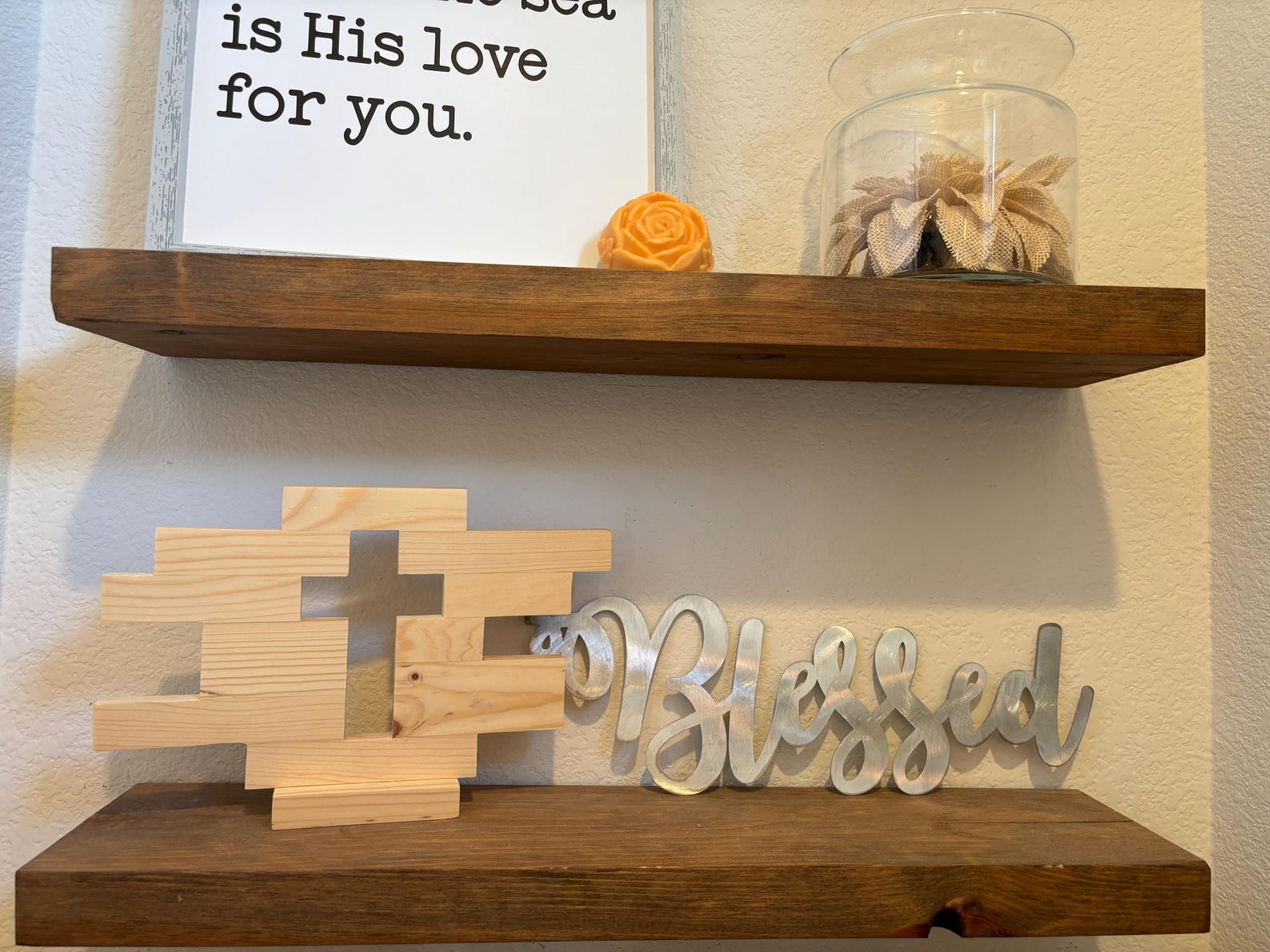 Wooden Cross / Reclaimed Wood Cross / Table Top Cross / Desktop Cross ...