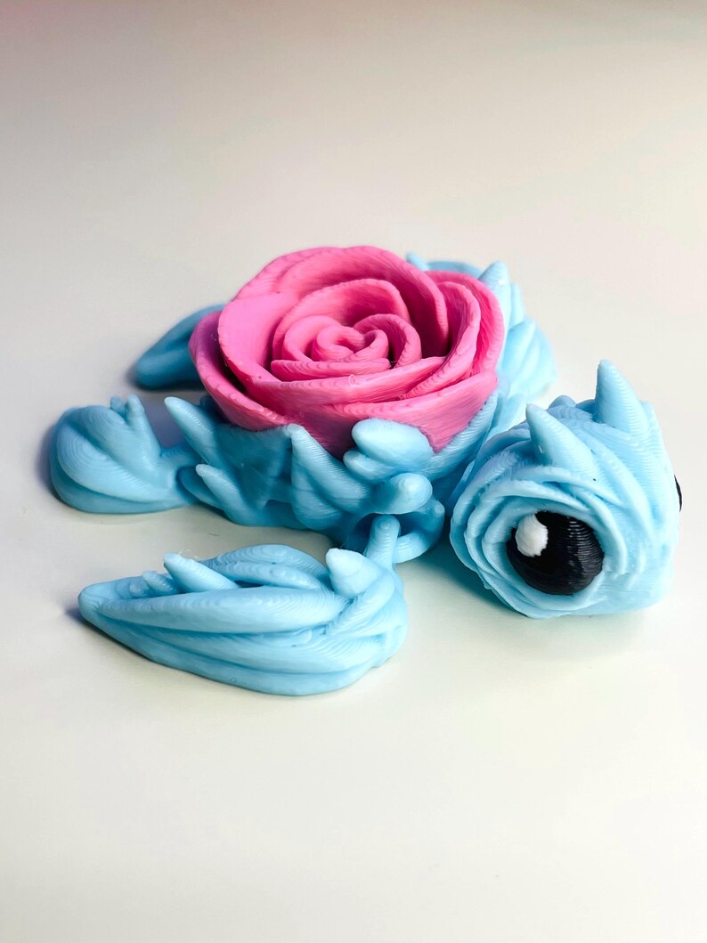 3D Printed Rose Turtle: Articulated Fidget Sensory Toy - Etsy