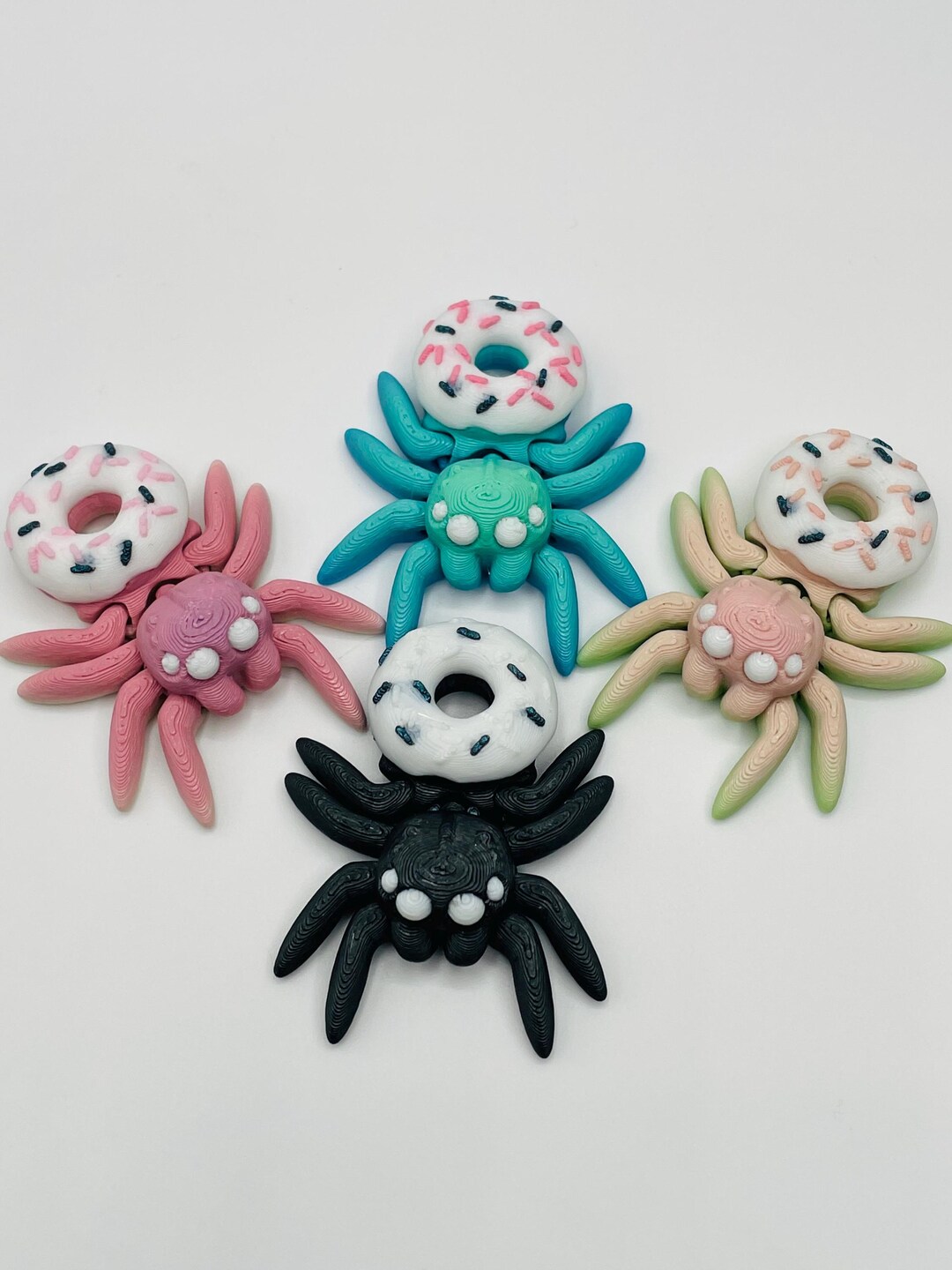 Limited Edition, Mini Donut Spider, Articulated, Flexible Fidget ...