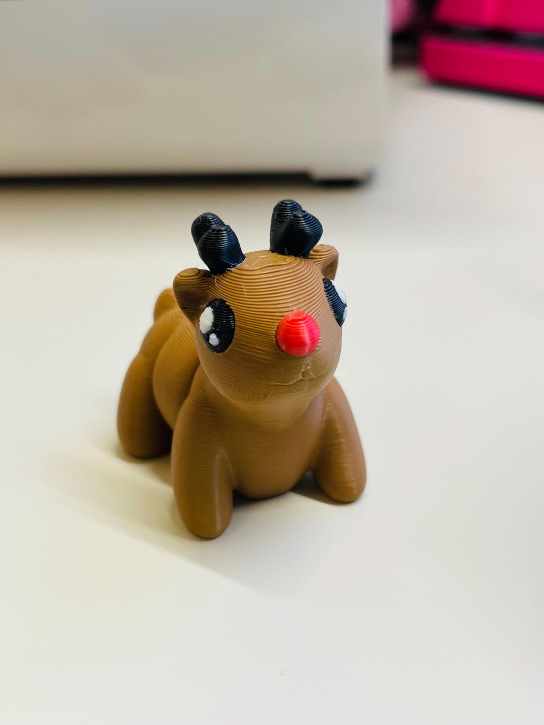 Mini Rudolph Reindeer: Articulated 3D Printed Fidget Toy - Etsy