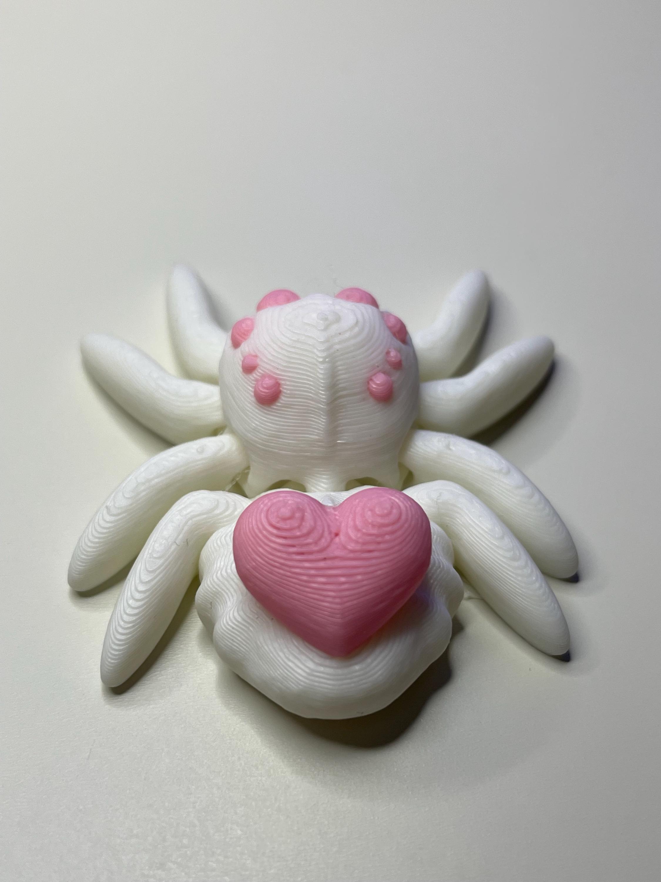 Mini Heart Spider: Articulated 3D Printed Fidget Toy - Etsy