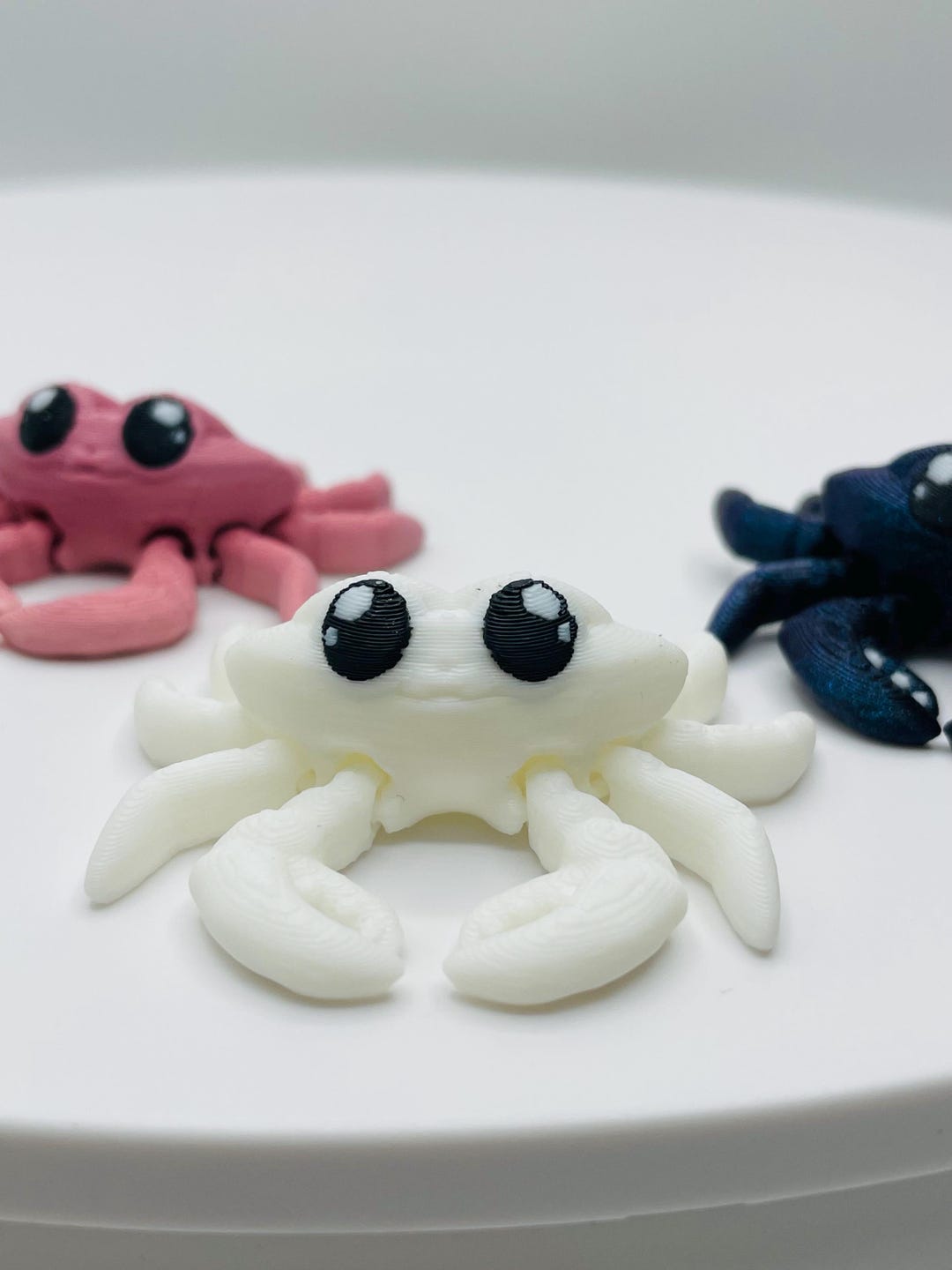 3D Printed Mini Crab Fidget Toy: Articulated Sensory Gift - Etsy