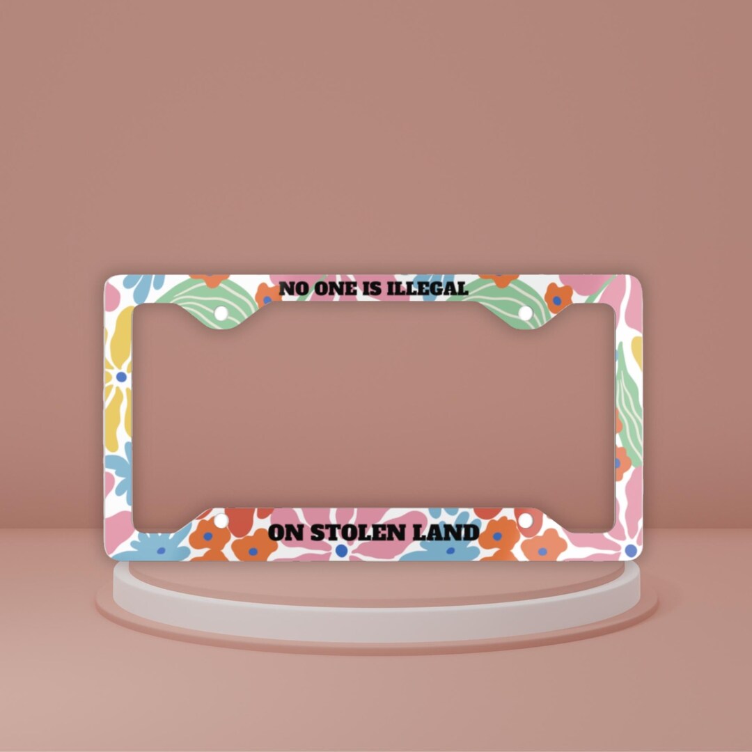 Anti Trump License Plate Frame, Human Rights Activism Car Decor, No One ...