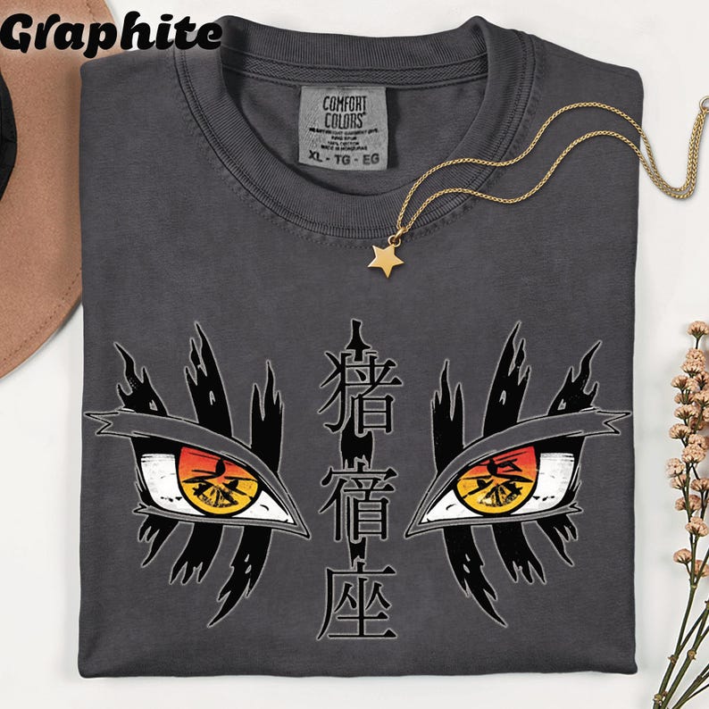 Akaza Upper Moon Anime Tee, Comfort Colors Acid Wash T-shirt, Gift for ...