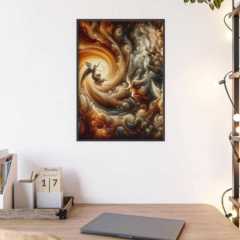 Angel Art Religious Posters, Fallen Angel Print, Spiritual Wall Decor ...