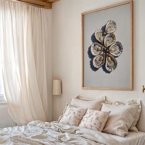 Oyster Print | Neutral Coastal Wall Art | Digital Wall Art | Nautical ...