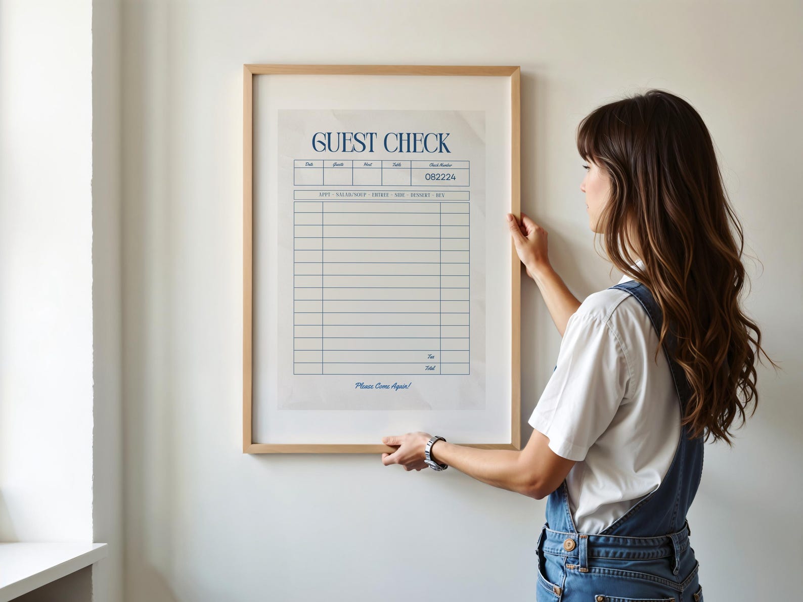 Guest Check Print | Bar Cart Art | Guest Check Wall Art | Coastal Decor ...