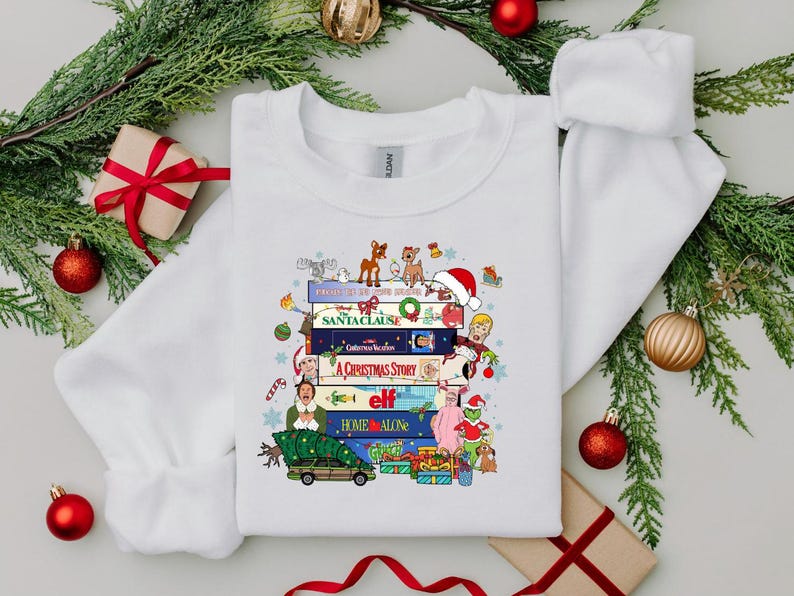 Retro Christmas Movies Shirt: 90s VHS Nostalgia - Etsy