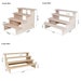 Wooden Riser Display Shelf Organizer Rectangle Wood Display Riser Stand ...