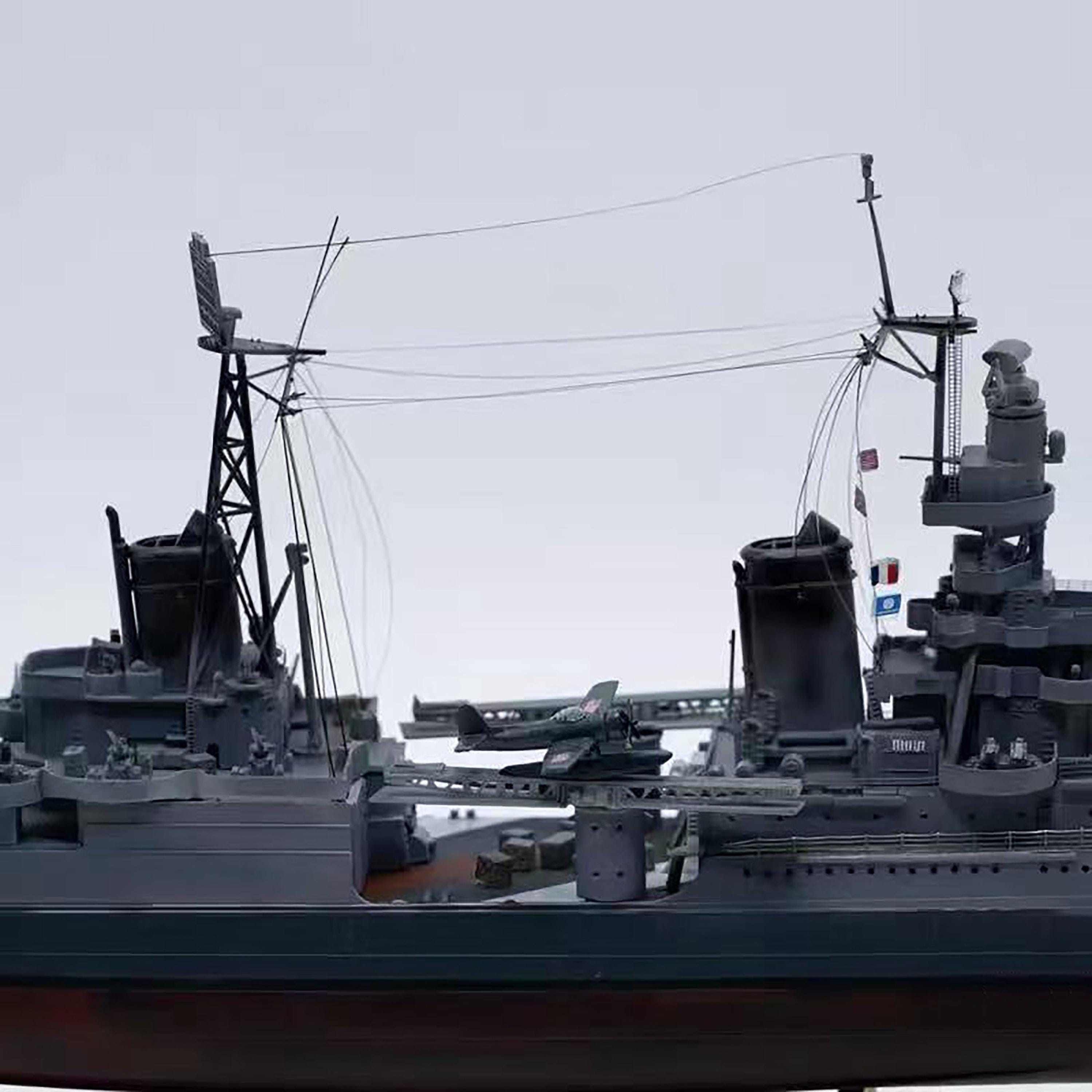 1:350 USS Indianapolis CA-35 Heavy Cruiser Model – Handcrafted US Navy ...