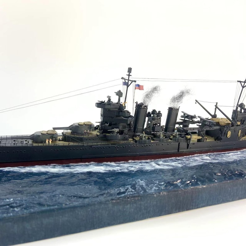 New Orleans Class Cruiser Model, WWII Warship Diorama - Etsy