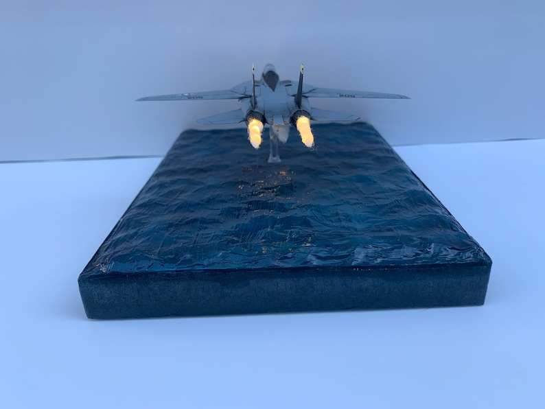 1:144 F-14 Tomcat Fighter Jet Aircraft Diorama(vf-84) With Ocean Base ...