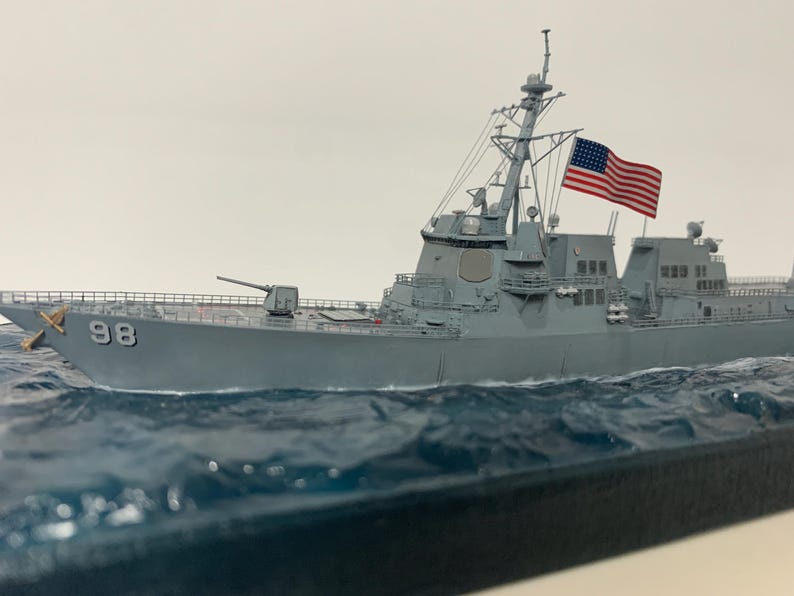 Arleigh Burke Class Destroyer Model, USS Forrest Sherman, Missile ...