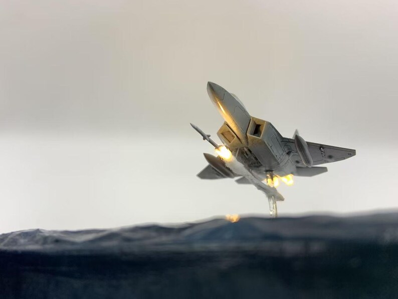 1:144 Scale Lockheed Martin/boeing F-22 Raptor Aircraft Jet Fighter ...