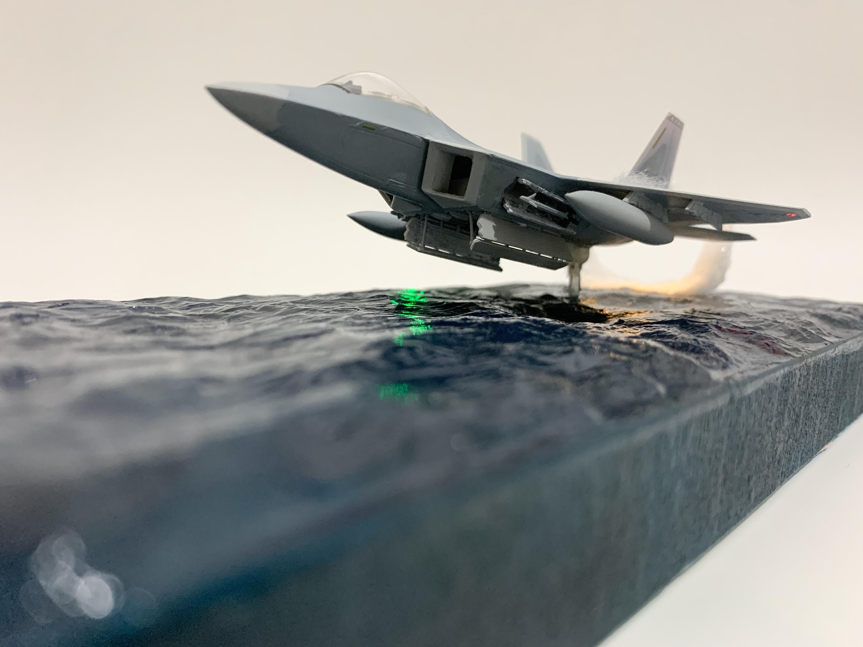 1:144 Scale Lockheed Martin/boeing F-22 Raptor Aircraft Jet Fighter ...