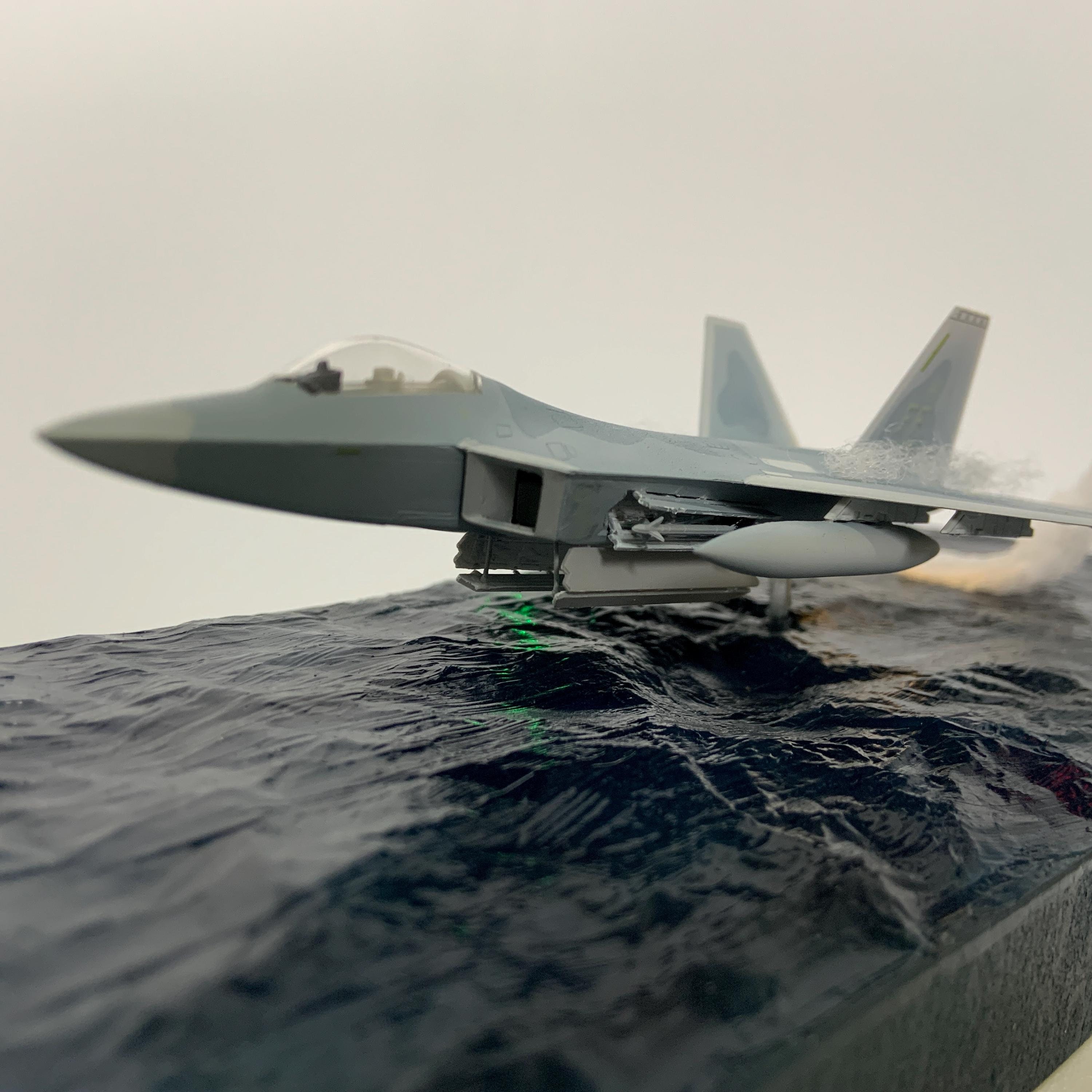 1:144 Scale Lockheed Martin/boeing F-22 Raptor Aircraft Jet Fighter ...