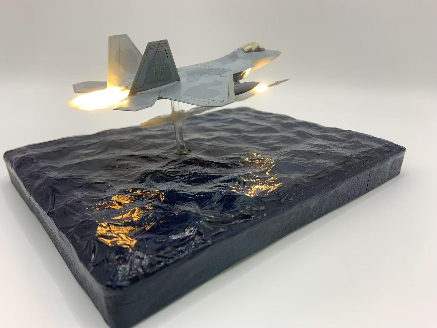 1:144 Scale Lockheed Martin/boeing F-22 Raptor Aircraft Jet Fighter ...