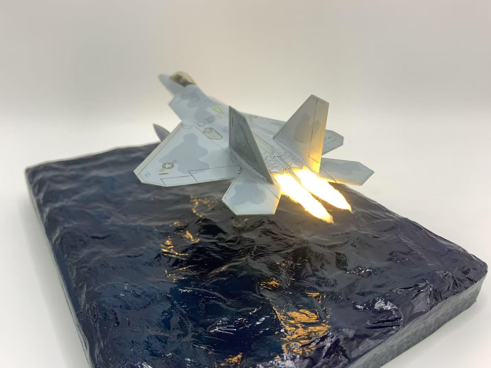 1:144 Scale Lockheed Martin/boeing F-22 Raptor Aircraft Jet Fighter ...