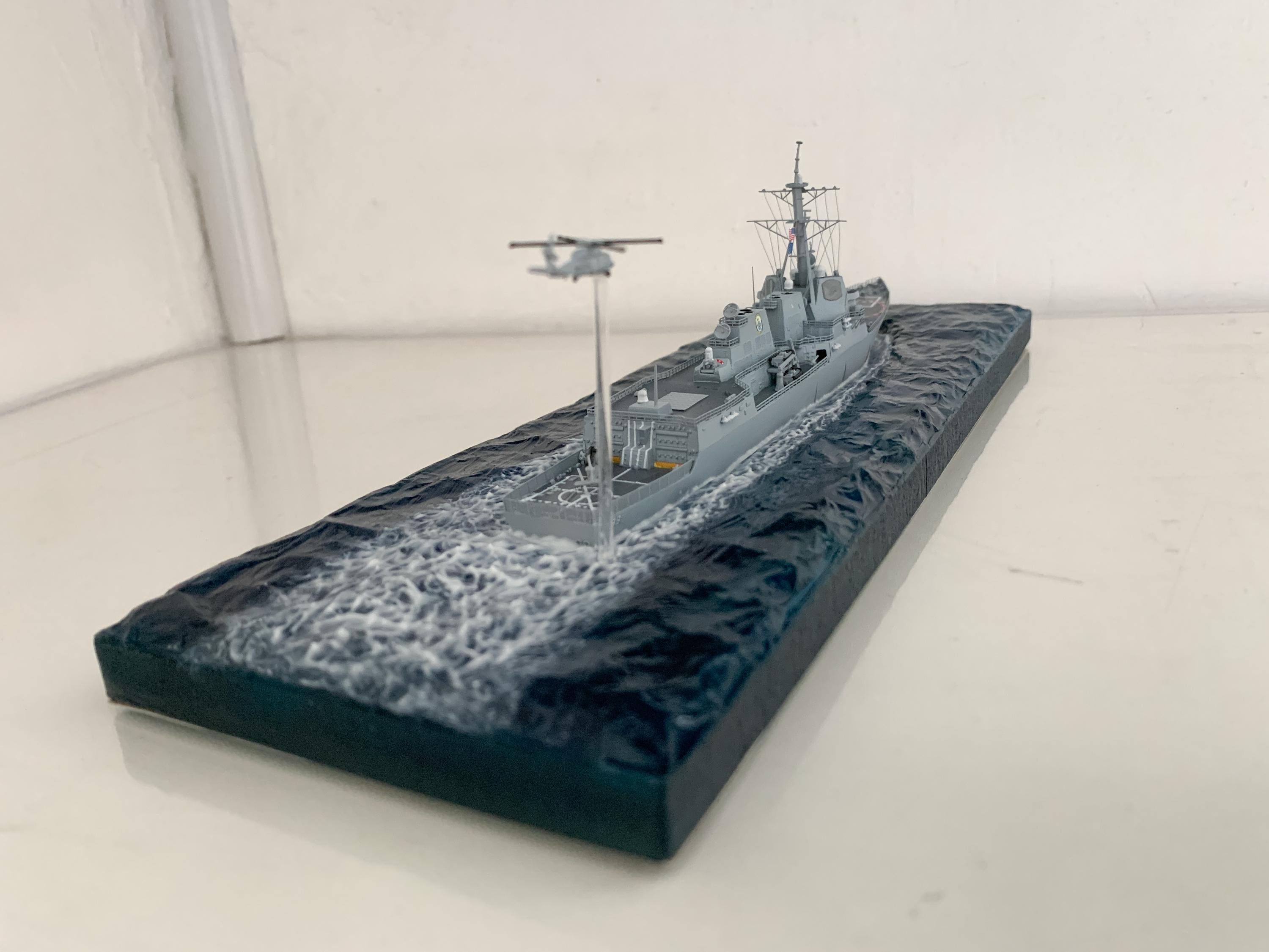 Arleigh Burke-class Destroyer Model, USS Forrest Sherman DDG-98, Ocean ...