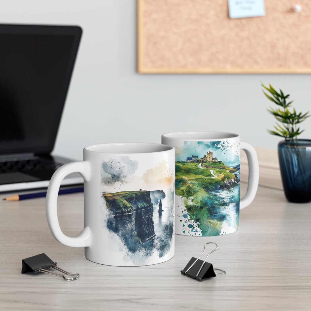 Cliffs of Moher Mug | Irish Coast Splendor | Nature Majesty | Perfect ...