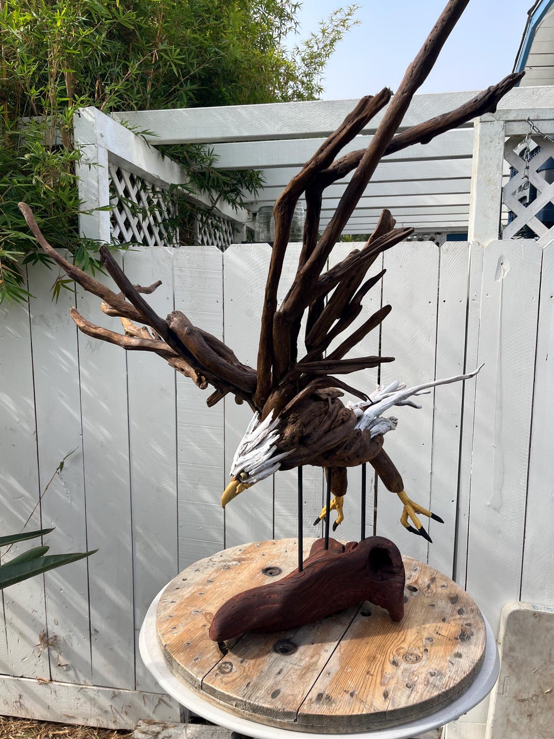 Driftwood Eagle Reclaimed Repurposed Wood American Bald Eagle Freedom ...