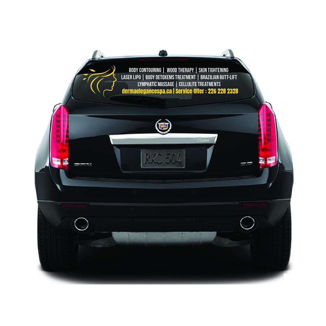 Custom Business Car Decal/vinyl Logo & Lettering/vehicle Window/door ...