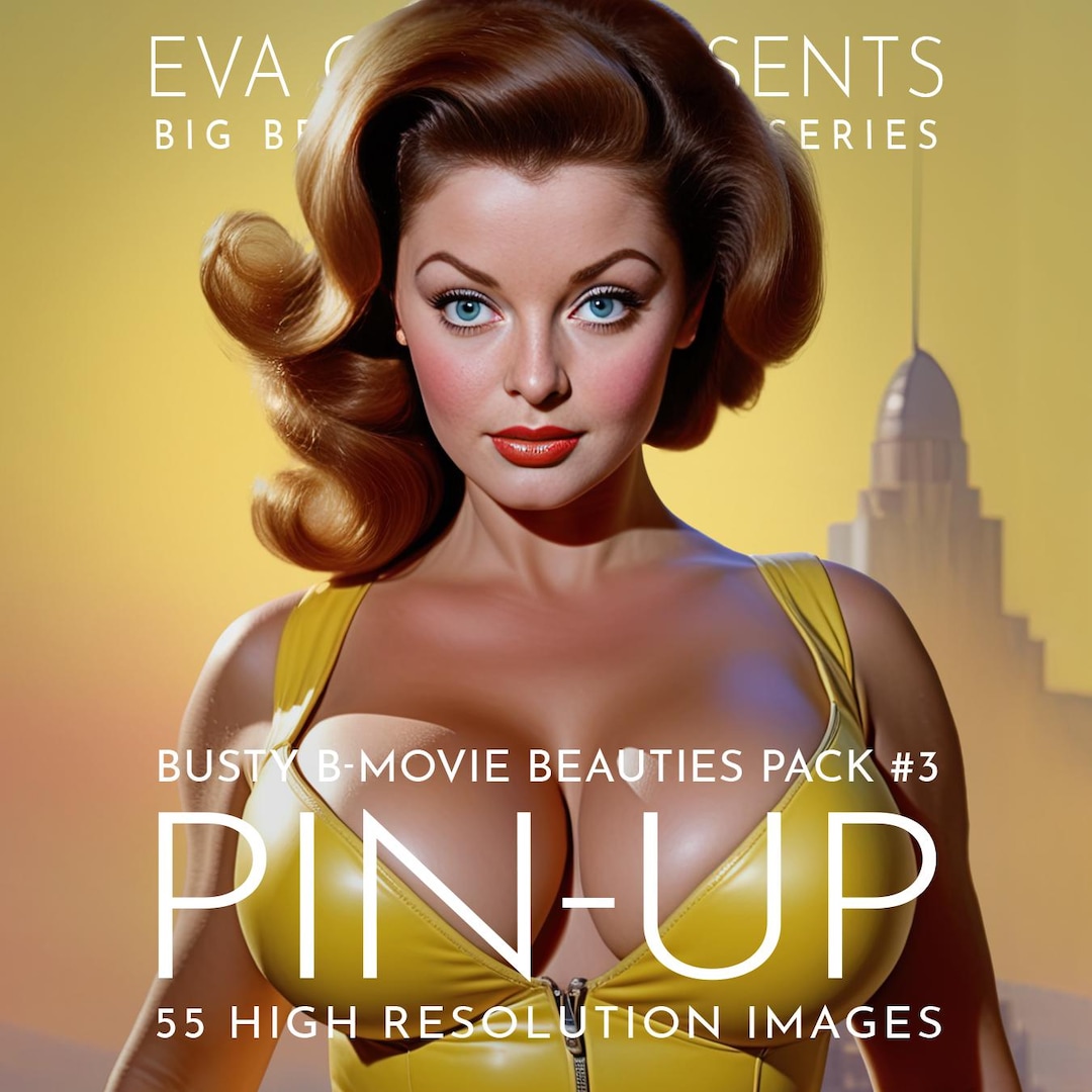 Busty B Movie Pin Up Girls Image Pack Ai Generated Retro Art 55 S