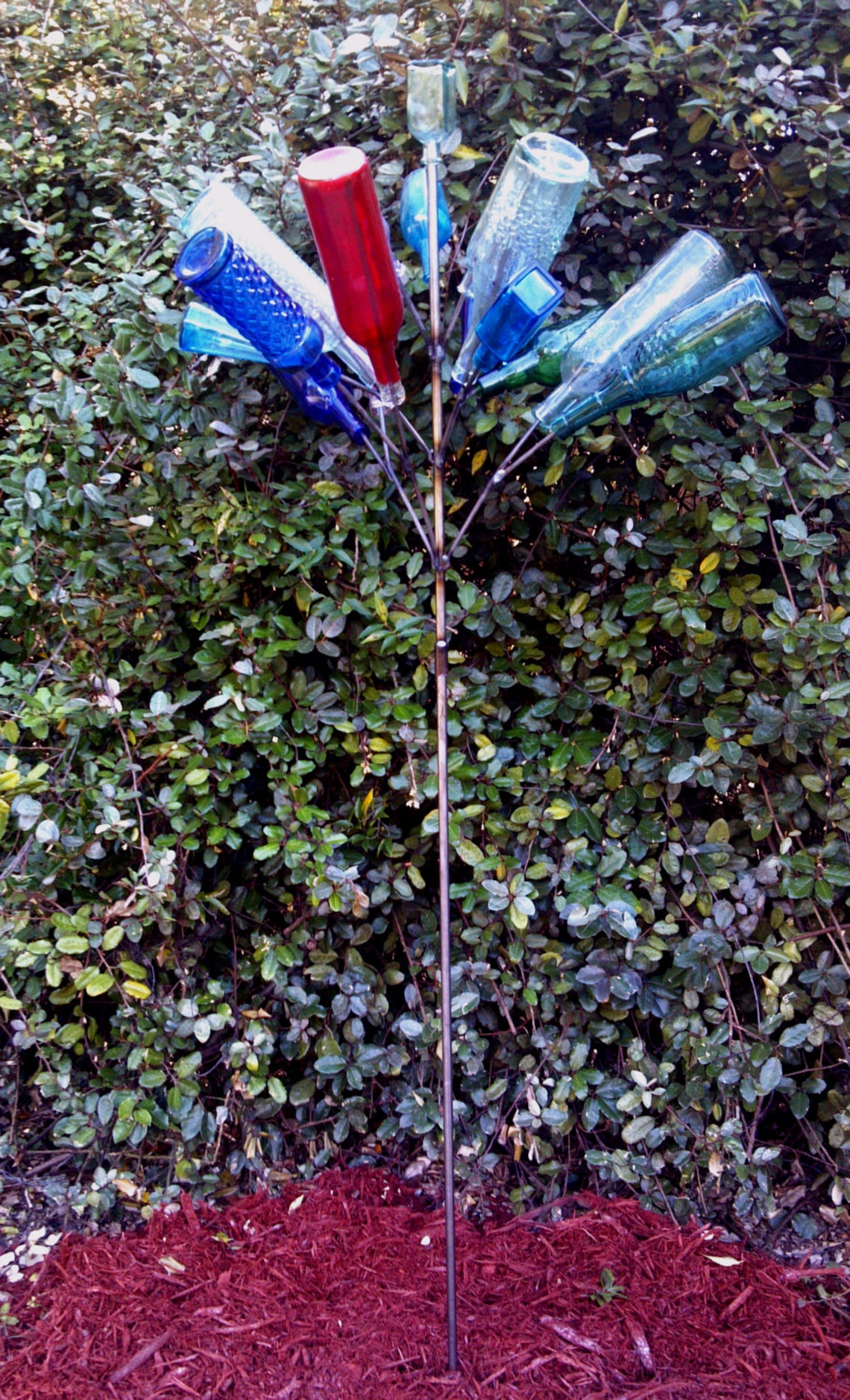 Tall Mini Southern 16 Bottle Tree for Yard or Garden - NEW Item - Made ...