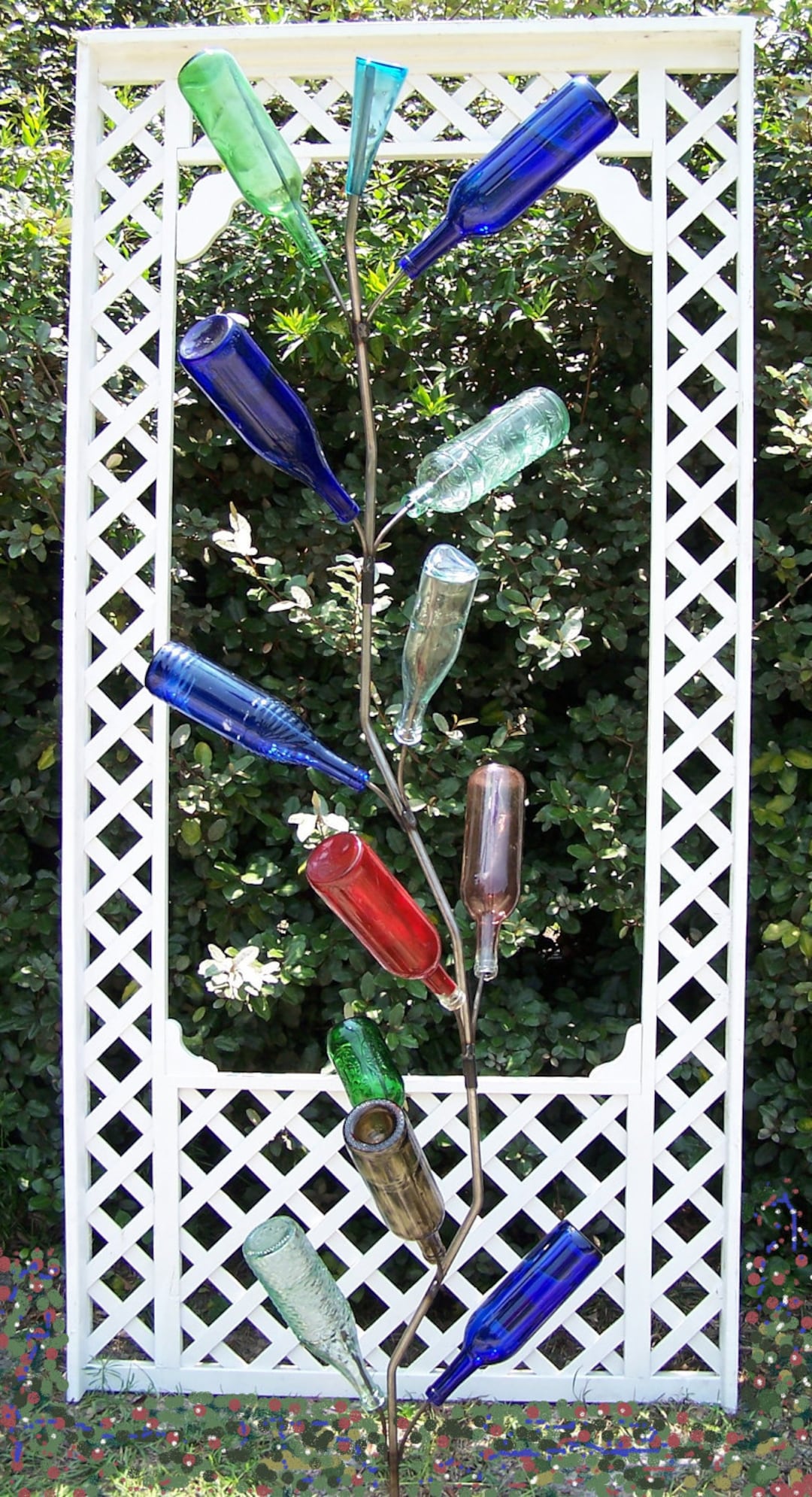 Wine Bottle Tree - Southern Classic With Curves - 13 Bottle for the ...